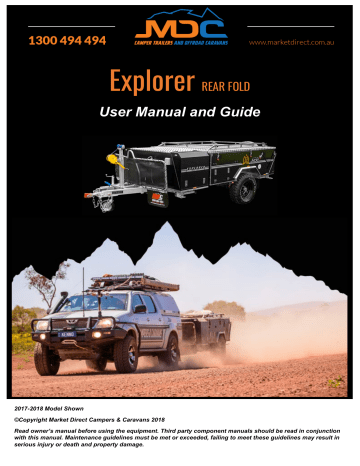 MDC EXPLORER REAR FOLD 2019 Owner Manual | Manualzz