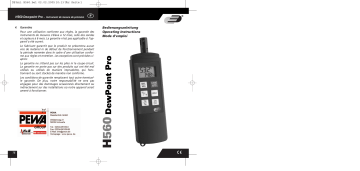 Dostmann DO-H560 Feuchtemesser 100%rF Bedienungsanleitung | Manualzz