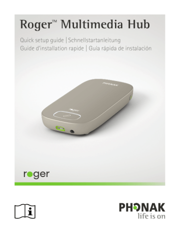 Phonak Roger Multimedia Hub Quick Setup Guide | Manualzz