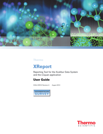 Previewing and Saving the Template. Thermo Fisher Scientific Xcalibur 3.1 XReport | Manualzz