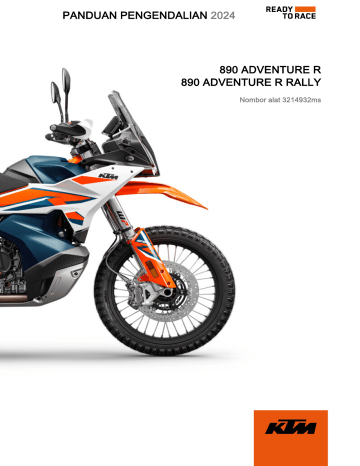 KTM 890 Adventure R panduan pemilik | Manualzz