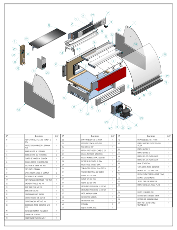 GGM Gastro KRI109N Refrigerated counter Exploded View | Manualzz