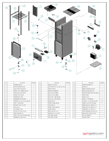 GGM Gastro KGI57T2 Refrigerator PREMIUM PLUS Exploded View | Manualzz