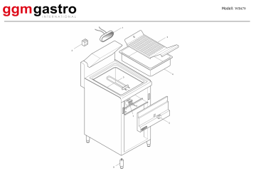 GGM Gastro WB479 Deep fryer tray Exploded View | Manualzz