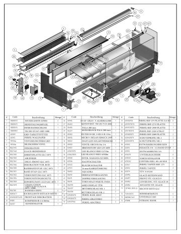 GGM Gastro KUI191E-G Cake counter Exploded View | Manualzz