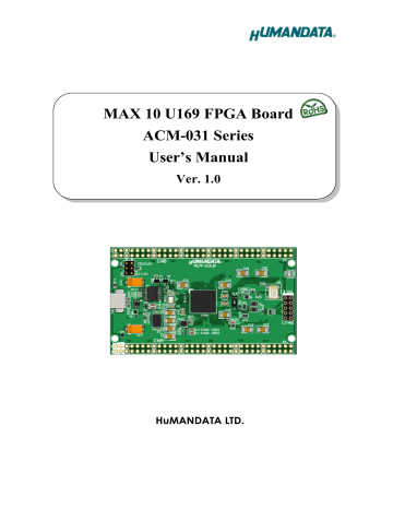 HuMANDATA ACM-031-16 MAX 10 FPGA board User's manual | Manualzz