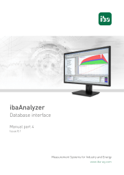 IBA ibaAnalyzer - Owner's manual