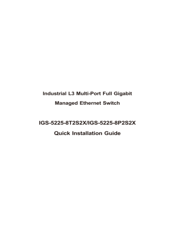 PLANET IGS-5225-8P2S2X Quick Installation Guide | Manualzz