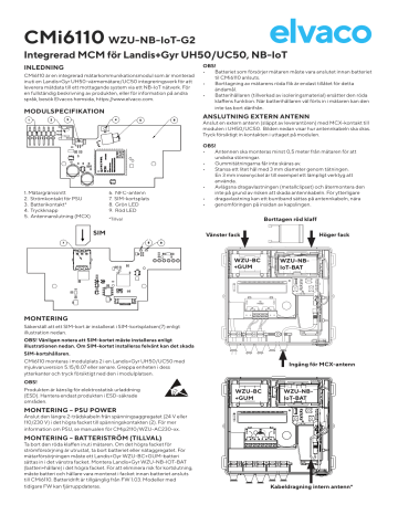 Elvaco CMi6110 quick guide | Manualzz