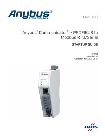 Anybus ABC3000 Communicator - PROFIBUS Startup Guide | Manualzz