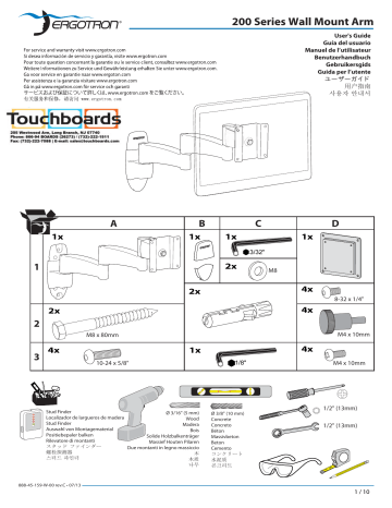 Ergotron 45-234-200 Installation manual | Manualzz