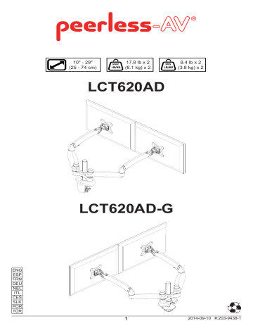 Peerless LCT620AD Installation manual | Manualzz
