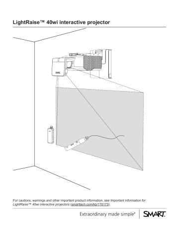 SMARTBOARD FRU-SLR40WI-PJR Installation Instruction | Manualzz