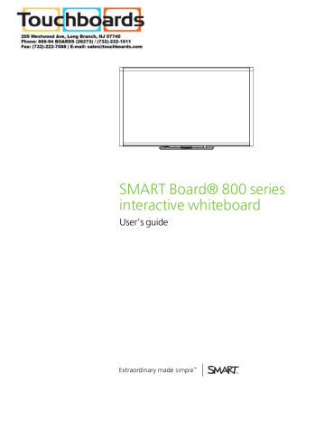 SMARTBOARD SBX885-open-box User's Guide | Manualzz
