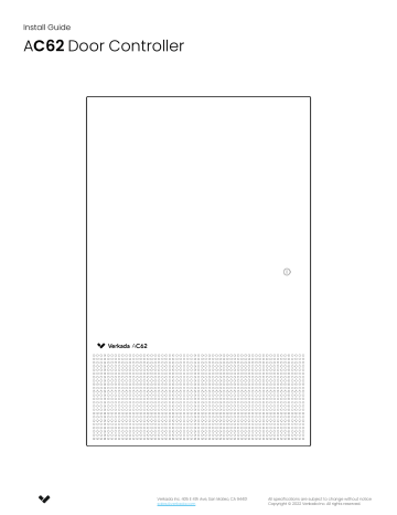 Verkada AC62 Setup Guide | Manualzz