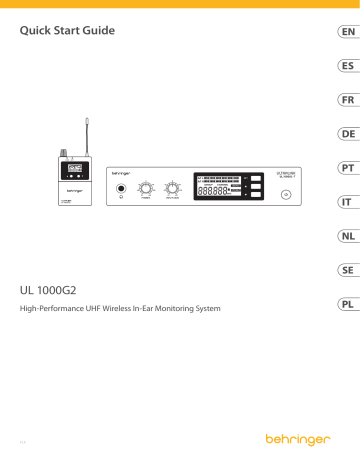 Behringer UL 1000G2 Quick Start Guide | Manualzz