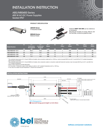 BEL MBS400 Installation Guide - Download Manual | Manualzz