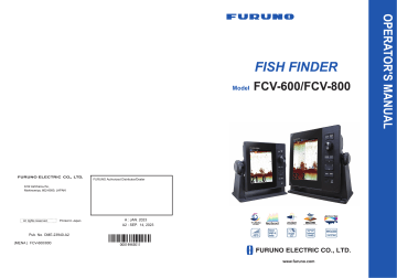 FURUNO FCV800 Manual - Fish Finder Instructions | Manualzz