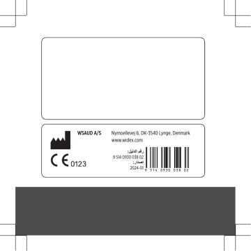 WIDEX MOMENT MRRLD 110 User Guide | Manualzz