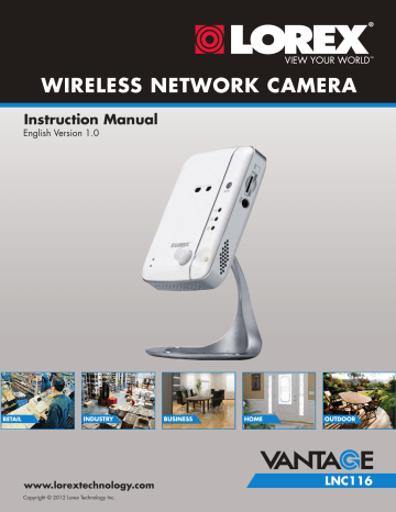 Lorex Vantage LNC116 Instruction Manual - Download and View Online ...