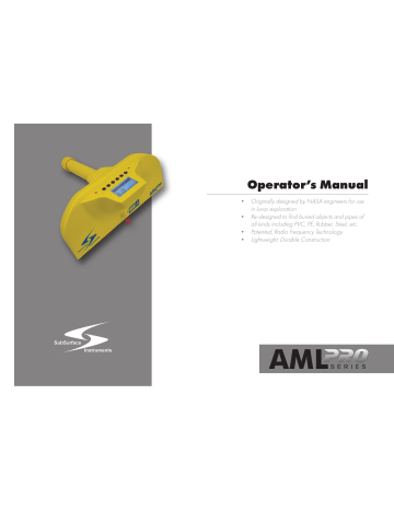 AML PRO Series Operator's Manual - SubSurface Instrument | Manualzz