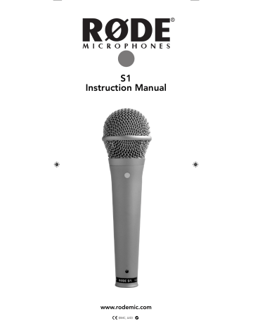 RODE Microphones S1 Instruction Manual | Manualzz
