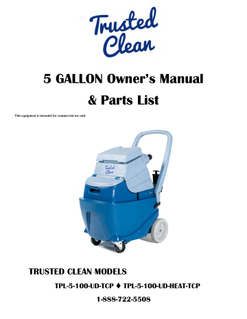 Trusted Clean TPL-5-100-UD-TCP Owner's Manual | Manualzz