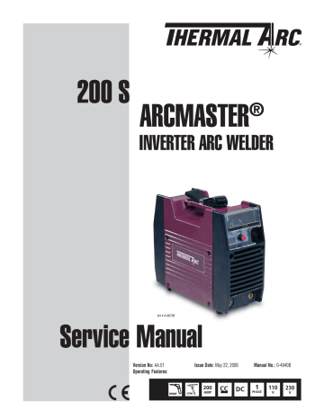 Thermal Arc ARCMASTER 200 S Service Manual - Download & Read Online ...