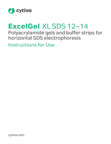 cytiva ExcelGel XL SDS 1214: Polyacrylamide gels & buffer strips ...