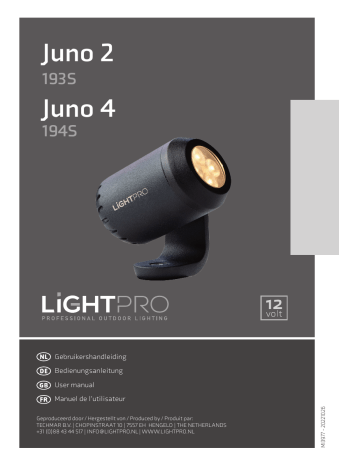 LightPro Juno 4 12V User Manual - Installation, Features & Specs | Manualzz