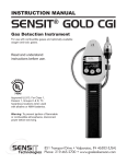 Gas Leak Detector Sensit Gold G2 Instruction Manual | Manualzz
