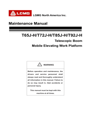 LGMG Diesel Telescopic Boom Service Manual | Manualzz
