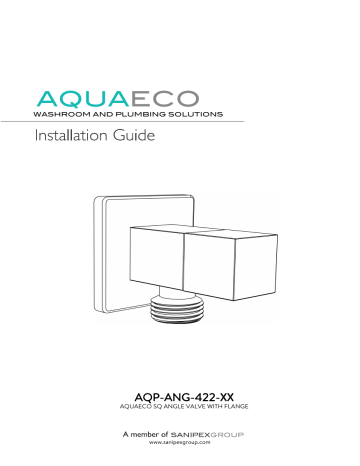AQUAECO AQP-ANG-422-CP Square Angle Valve Installation Guide | Manualzz
