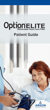 Argon Retrievable Vena Cava Filter Patient User Guide | Manualzz