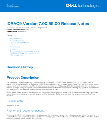 Dell iDRAC9 Integrated Remote Access Controller User Guide | Manualzz