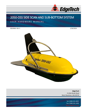 EdgeTech 2050-DSS Side Scan and Sub-Bottom Manual | Manualzz