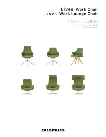 Okamura Lives Work Chair / Work Lounge Chair Spec Guide | Manualzz