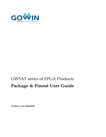GOWIN GW5AT series of FPGA User Guide | Manualzz