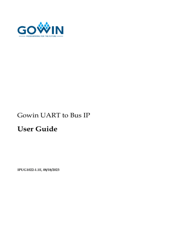 GOWIN UART to Bus IP User Guide - UART to Bus IP Manual | Manualzz