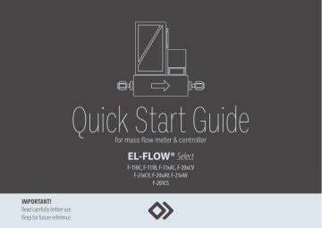 Bronkhorst EL-FLOW Select Quick Start Guide | Manualzz