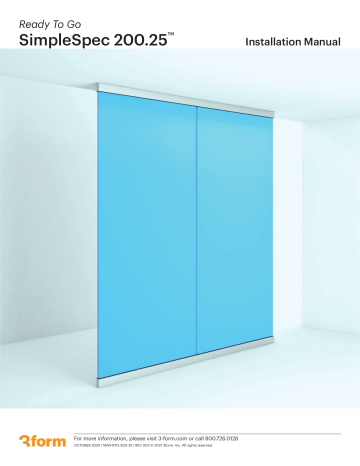 3form 200.25 Frameless Top and Bottom Channels Partition Installation ...