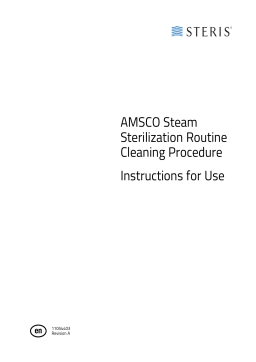 Steris Amsco Evolution Medium Steam Sterilizer - Instructions for use ...