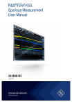 Rohde&Schwarz FSW User Manual - Spurious Measurements | Manualzz