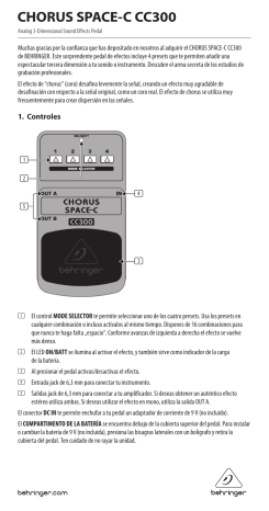 Behringer CC300 Guitar and Bass El manual del propietario | Manualzz