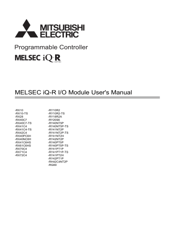 MELSEC iQ-R I/O Module User Manual - Download & Read | Manualzz