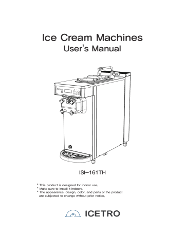 ICETRO ISI-161TH Manual | Soft Ice Cream Machine Instructions | Manualzz
