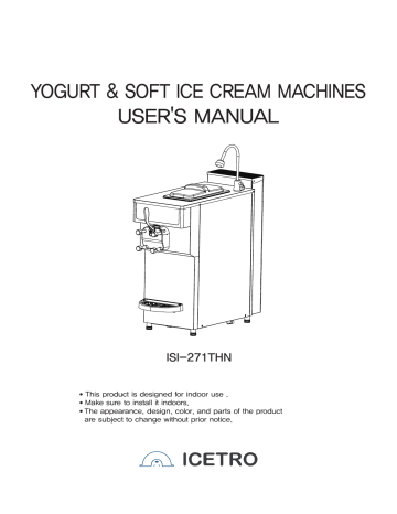 ICETRO ISI-271THN Soft Ice Cream Machine Owner's Manual | Manualzz