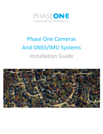 Phase One Camera and GNSS IMU Guide | Manualzz