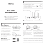 REYEE AX3000 Home Wi-Fi Router Instruction Manual | Manualzz