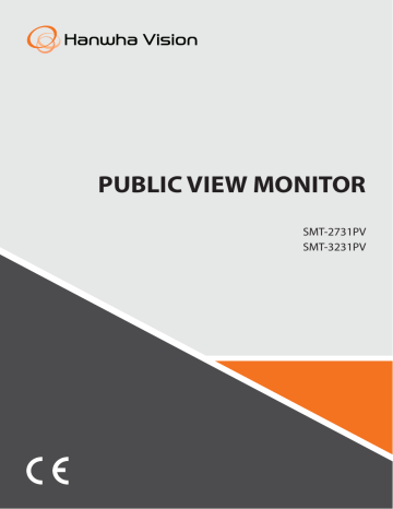 Hanwha Vision SMT-2731PV AI Public View Monitor User Manual | Manualzz